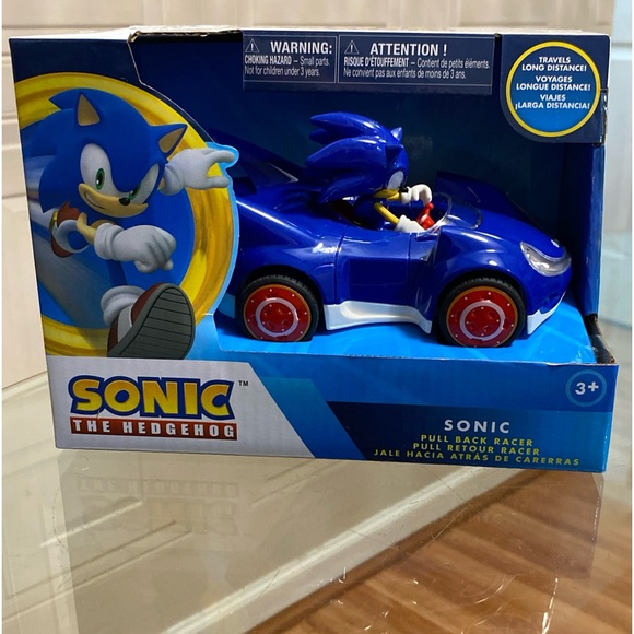 Sonic | Toys | Sonic The Hedgehog Pull Back Racer Car Figure 29 Sega ...